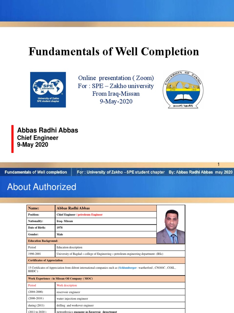 Fundamentals of Well Completion: An In-Depth Look at Completion Design ...