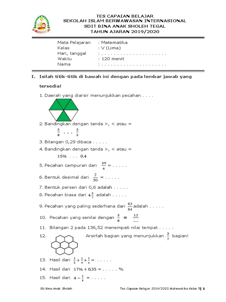 TCB MTK KLS 5 Tegal | PDF