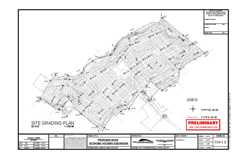 Site Grading Plan: Preliminary | PDF | Business