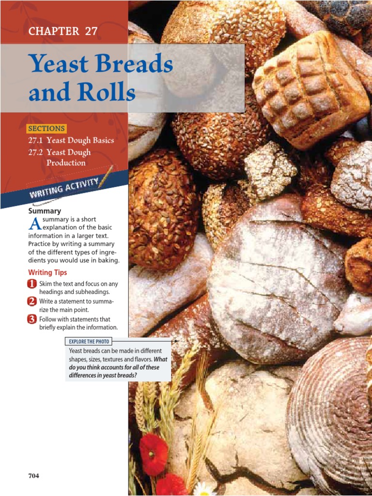 Chap 27 Yeast Breads Rolls PDF | PDF | Breads | Dough