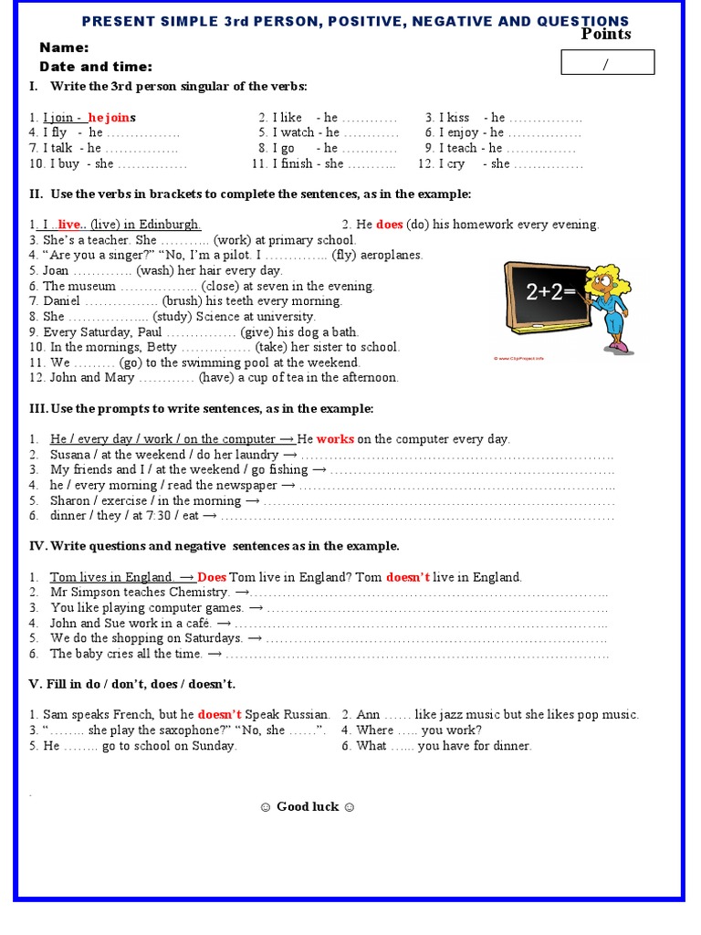 Practice - Present Simple (Basic Ii) | PDF | Semiotics | Morphology