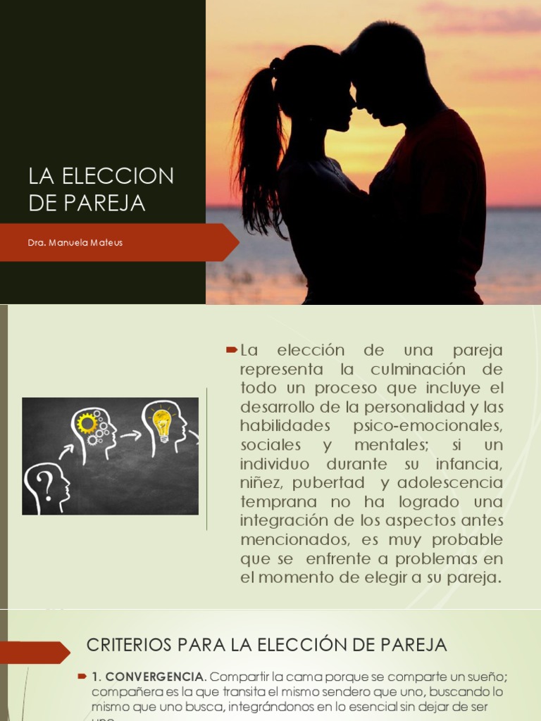 La Eleccion de Pareja M | PDF | Amor | Las emociones