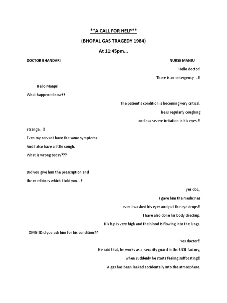 A Call For Help.. | PDF | Medicine