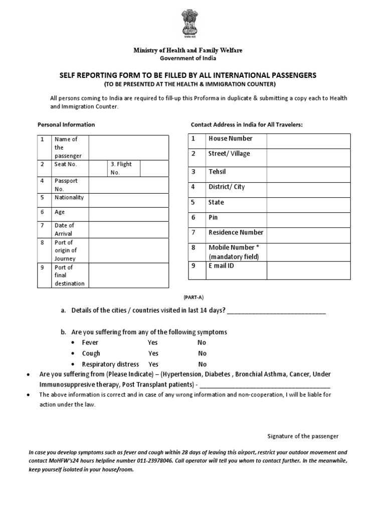Required Documents | PDF | Quarantine | Indemnity