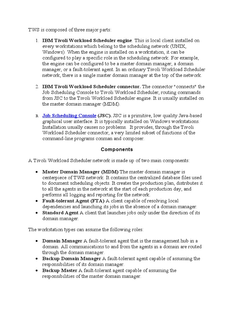 An In-Depth Look at the Key Components, Terminology, and Concepts of the IBM Tivoli Workload ...