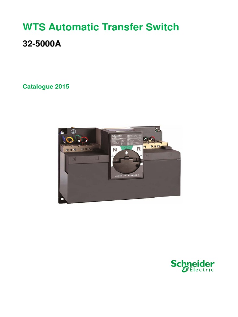 4 WTS Automatic Transfer Switch 2000A&2500A | PDF | Power Supply | Switch