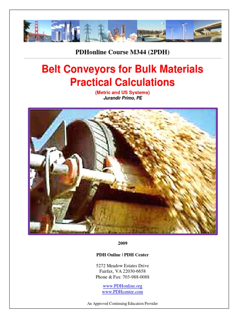 Belt Conveyor Practical Calculations | PDF