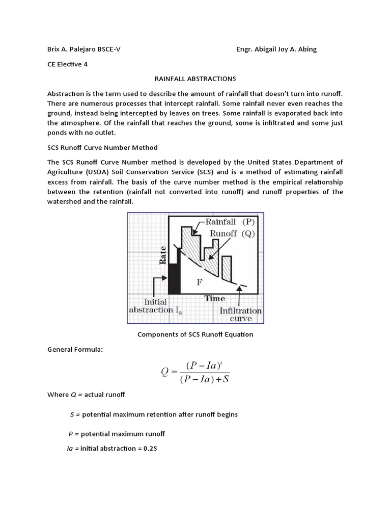 SCS Runoff Curve Number Method Explained | PDF | Surface Runoff ...
