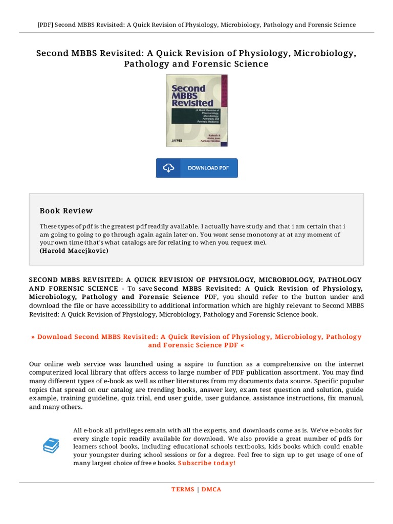 Second Mbbs Revisited A Quick Revision of Physio | PDF | Self-Improvement