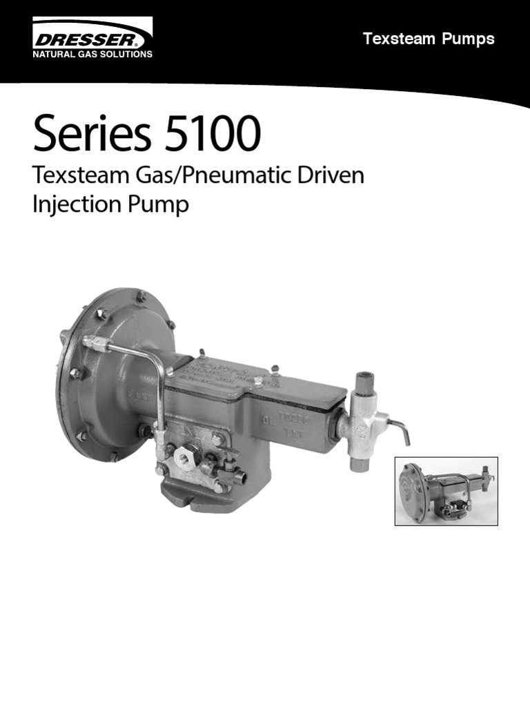 Series 5100: Texsteam Gas/Pneumatic Driven Injection Pump | PDF | Valve ...