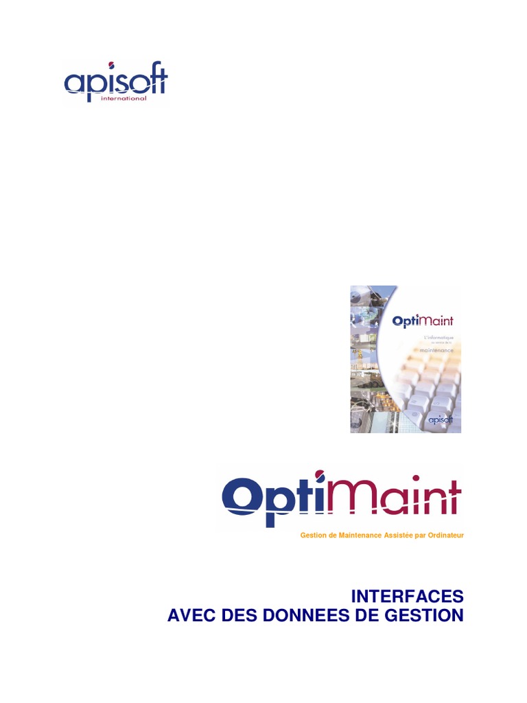 Interfaces de GMAO avec OptiMaint | PDF | Application | Informatique