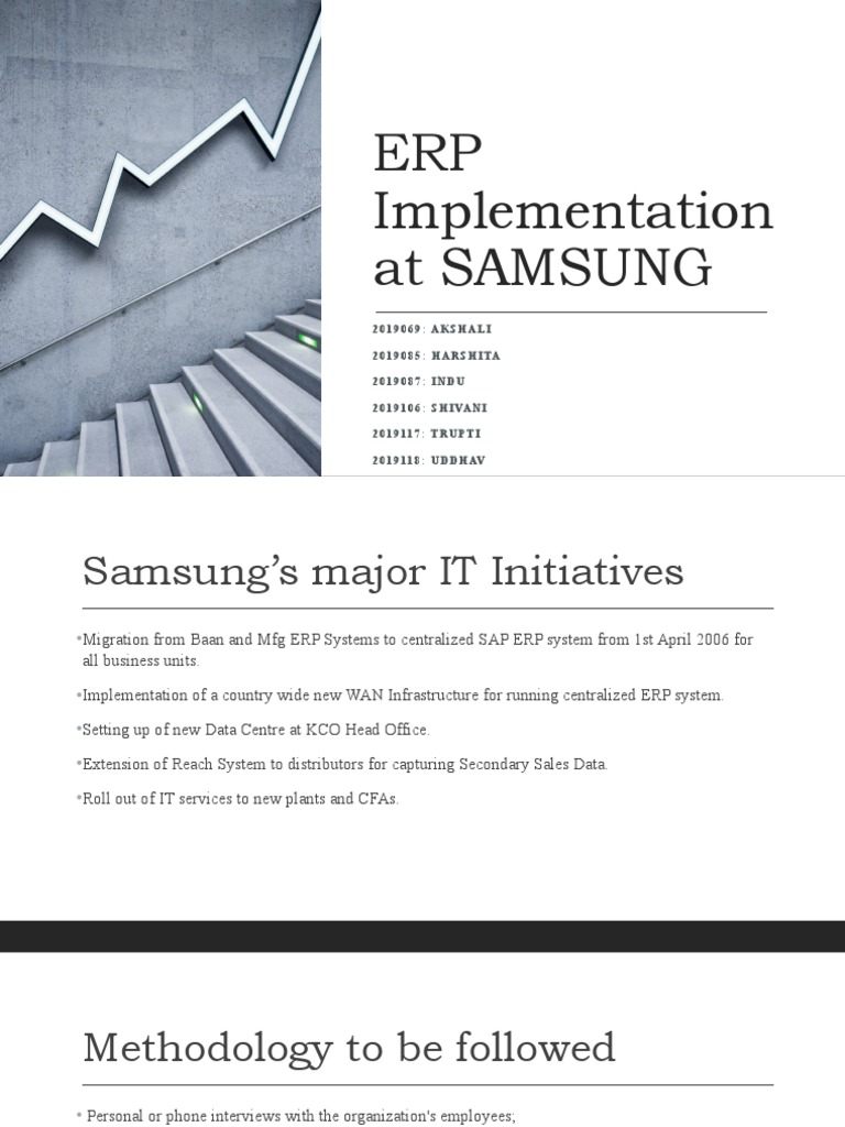 Samsung ERP Implementation Overview | PDF