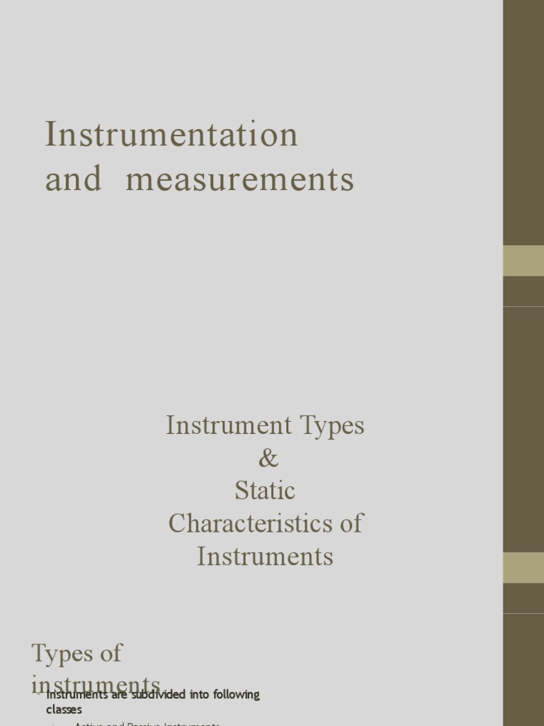 Instrumentation and Measurements | PDF | Hysteresis | Accuracy And ...
