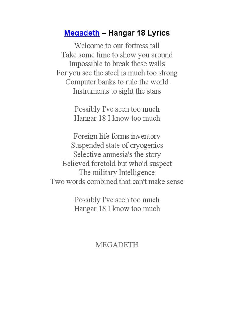 Megadeth | PDF | History | Young Adult