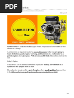 Carburetors Test Answer Sheet | PDF | Carburetor | Throttle