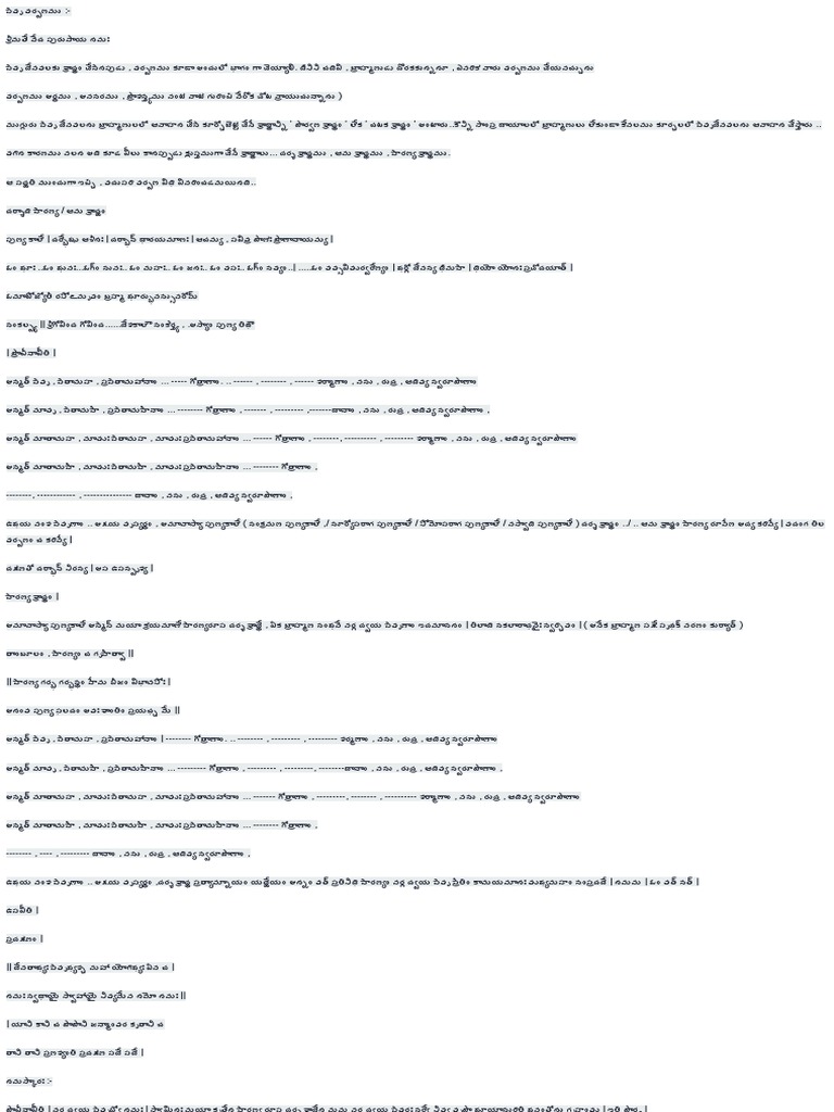 Abdikam - Shradha - Thadinam - Masikam MANTRAM | PDF