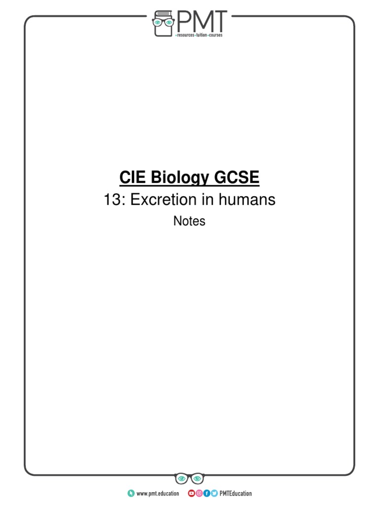 Igcse Biology 91 2i Excretion Humans Teaching Resources Excretion In