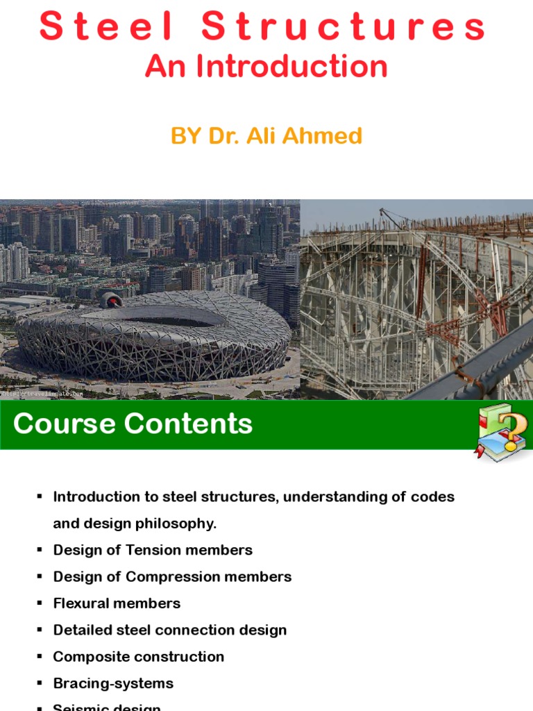 LEC 1 Steel Structures Introduction PDF | PDF | Strength Of Materials ...