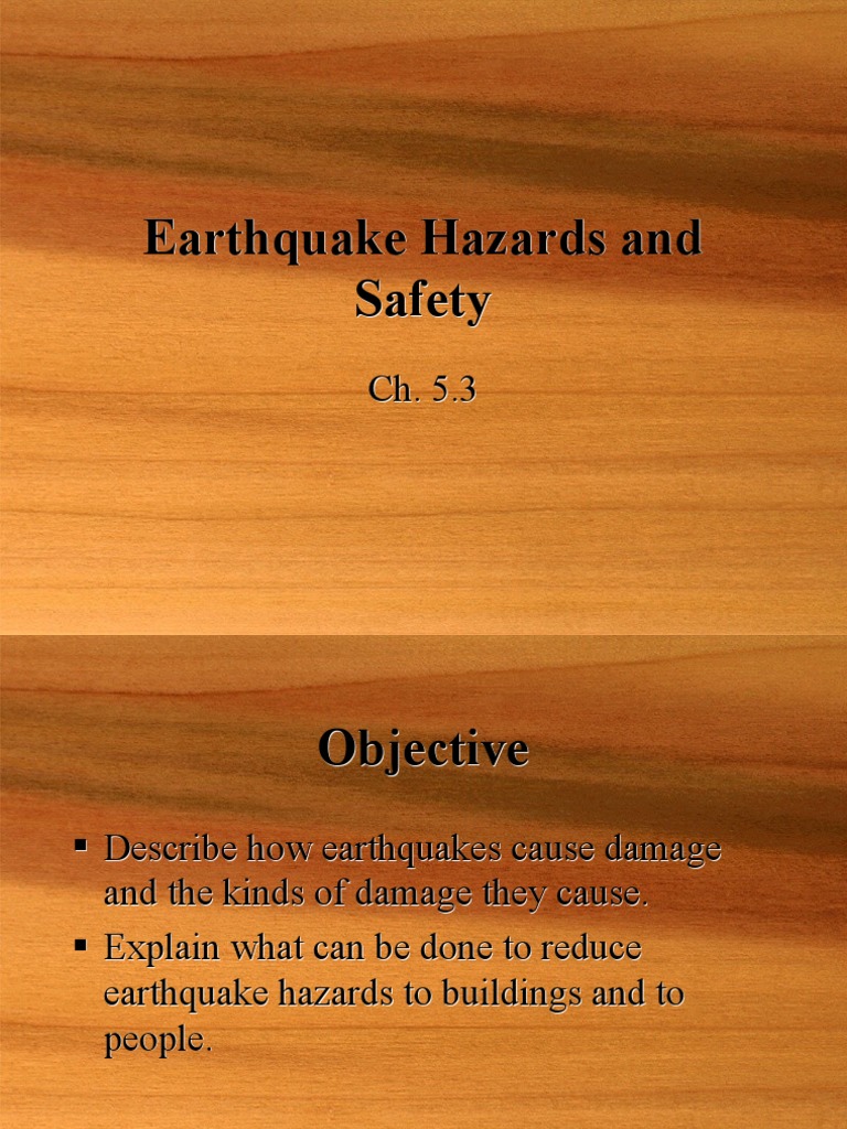 Earthquake Hazards | PDF | Earthquakes | Tsunami
