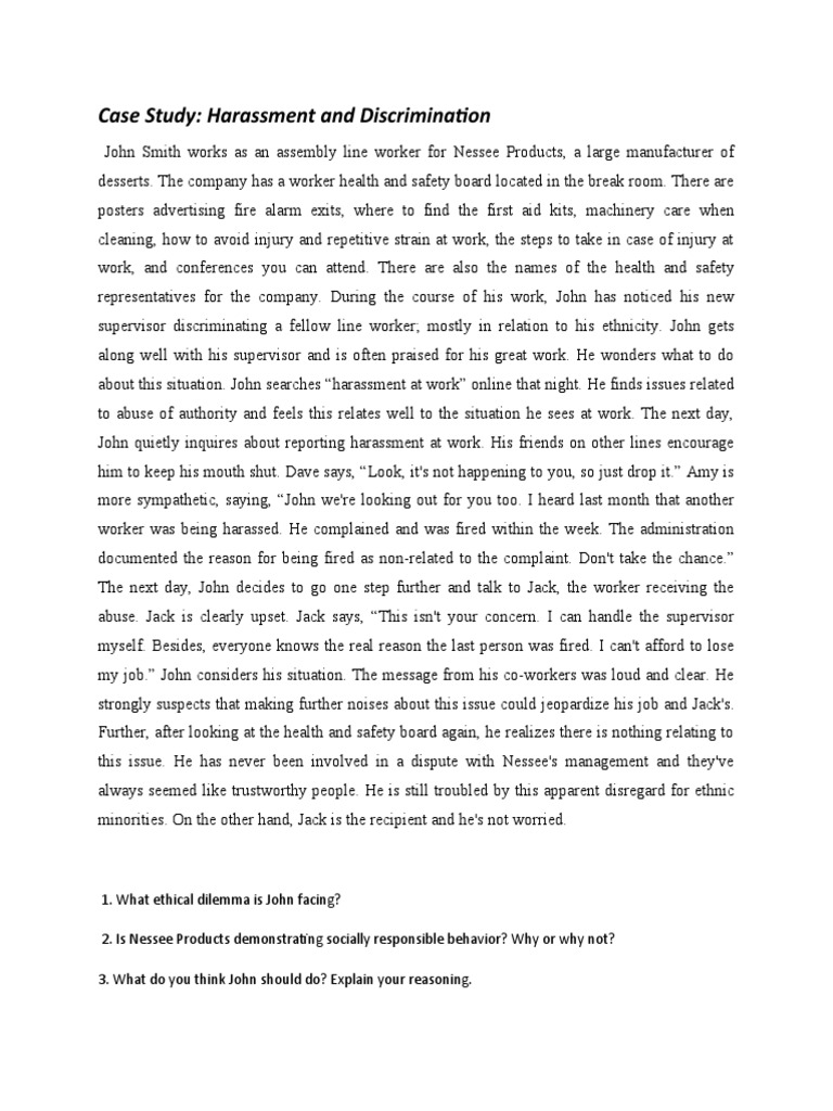 Case Study-Work Ethics 2 | PDF | Self-Improvement