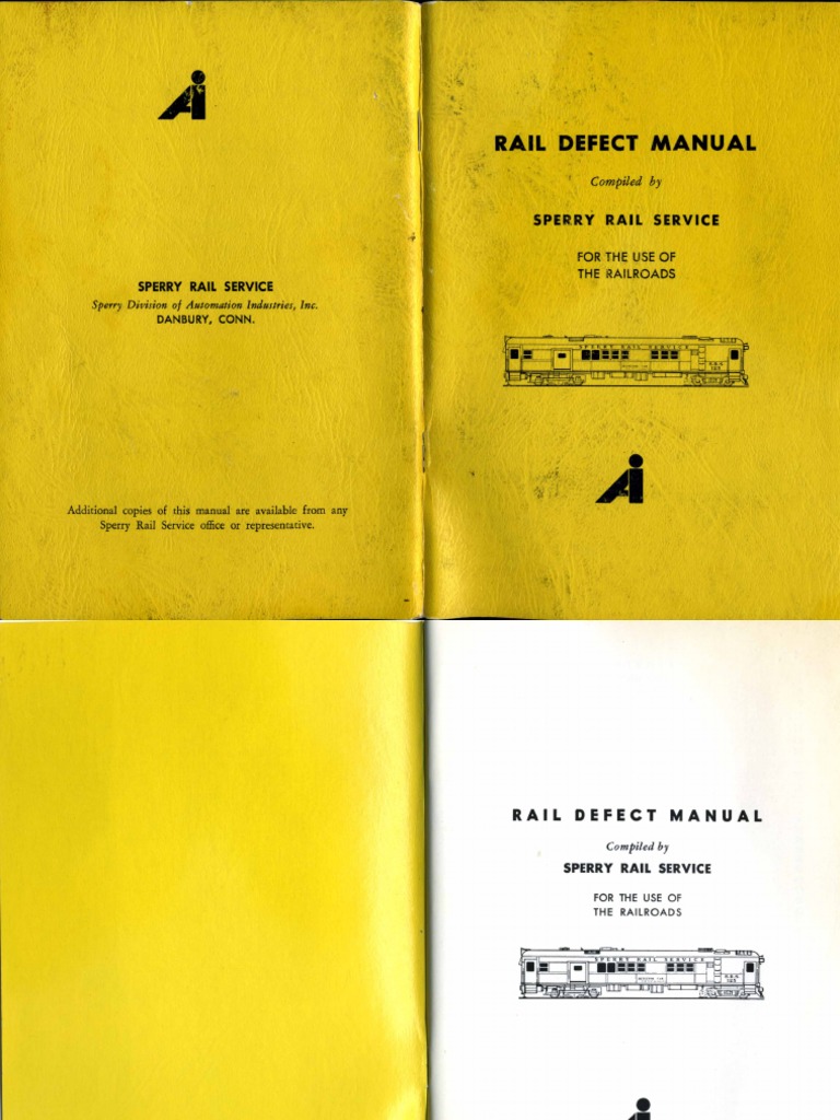 Sperry Rail Defect Manual 4-1968 | PDF