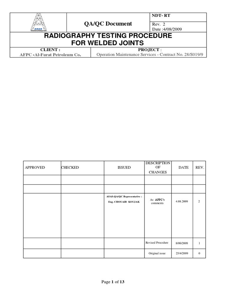 NDT RT PDF | PDF | Nondestructive Testing | Radiography