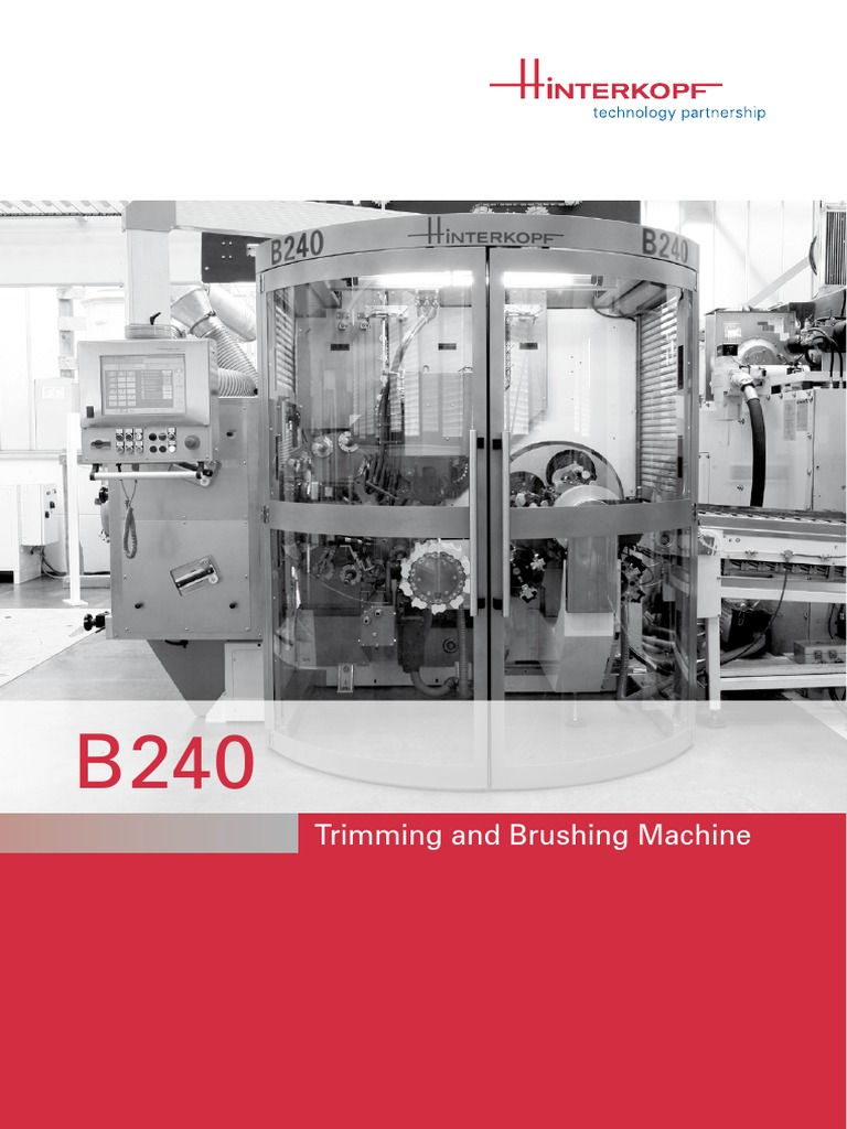 The B240: Hinterkopf's New Trimming and Brushing Machine for Closing ...