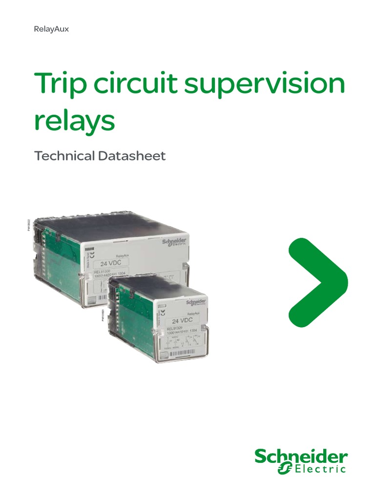 Trip Circuit Supervision Relays: Technical Datasheet | PDF | Relay | Ac ...