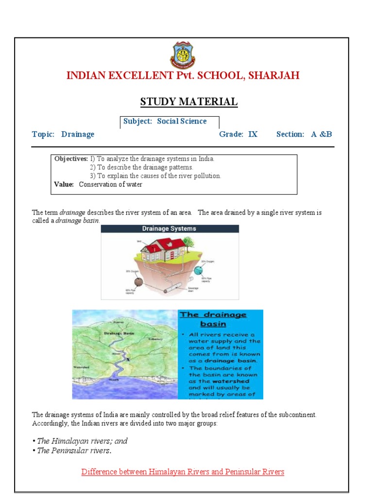 Grade 9 SST 1 | PDF | River | Stream