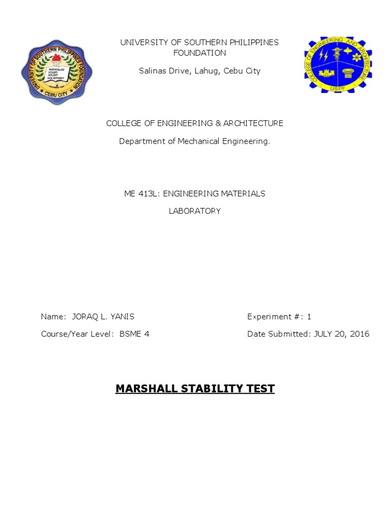 Marshall Stability Test | PDF | Deformation (Engineering) | Temperature