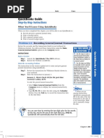 MYOB General Journal Entry Guide | PDF | Debits And Credits | Cheque