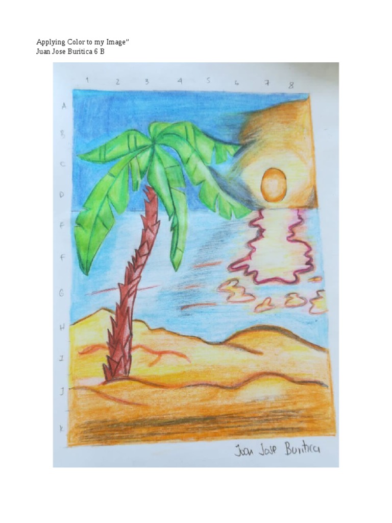 Applying Color To My Image" Juan Jose Buritica 6 B | PDF
