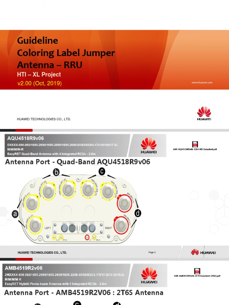 Guideline - Coloring Label Jumper Antenna - RRU PDF | PDF | Lte ...