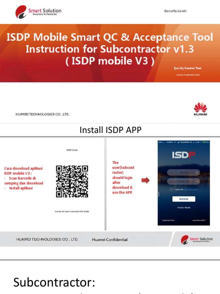 ISDP Mobile Smart QC & Acceptance Tool Instruction For Subcontractor v1 ...