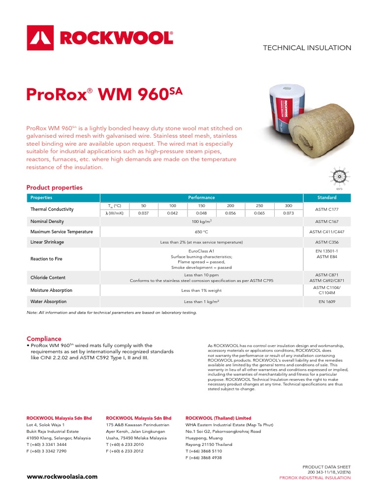 Prorox WM 960 Sa PDF | PDF | Stainless Steel | Materials