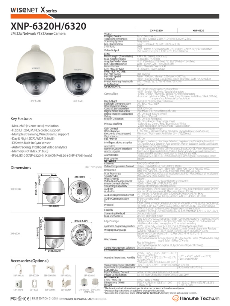 DataSheet XNP-6320H, XNP-6320 180115 | PDF | Internet Protocols ...