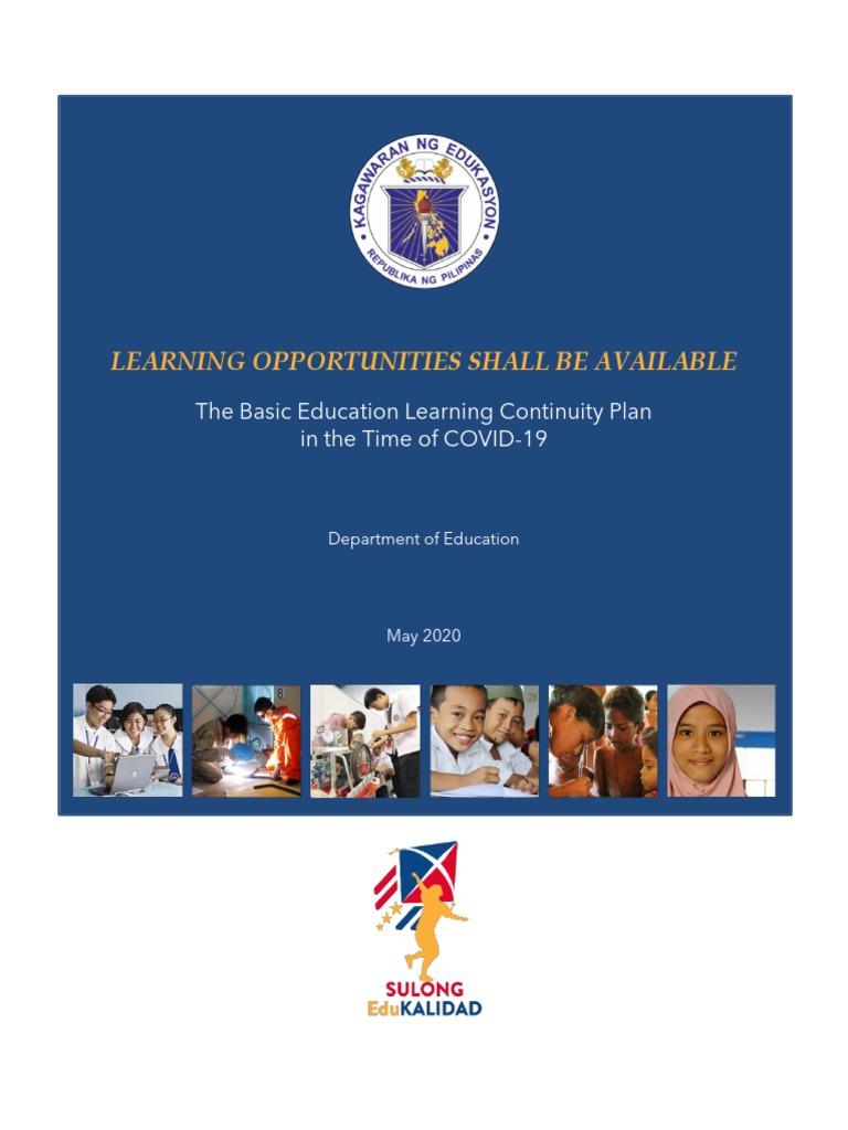 Learning Continuity Plan Amid COVID-19 | PDF | Educational Technology ...