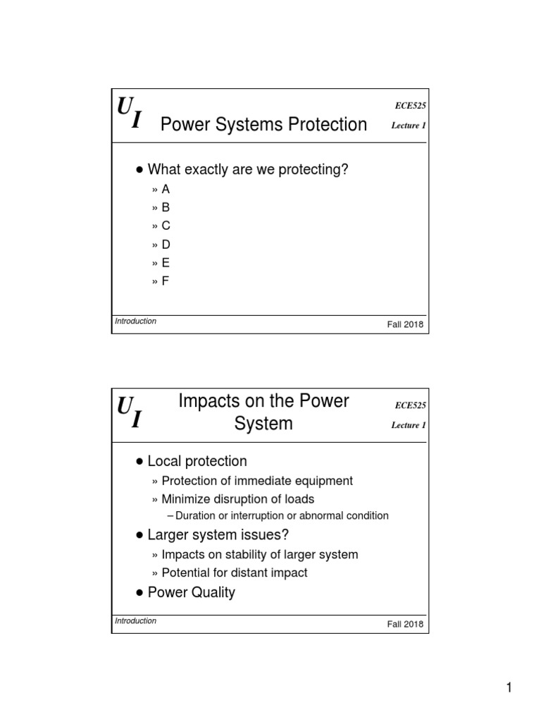 Power Systems Protection: What Exactly Are We Protecting? | PDF | Relay ...