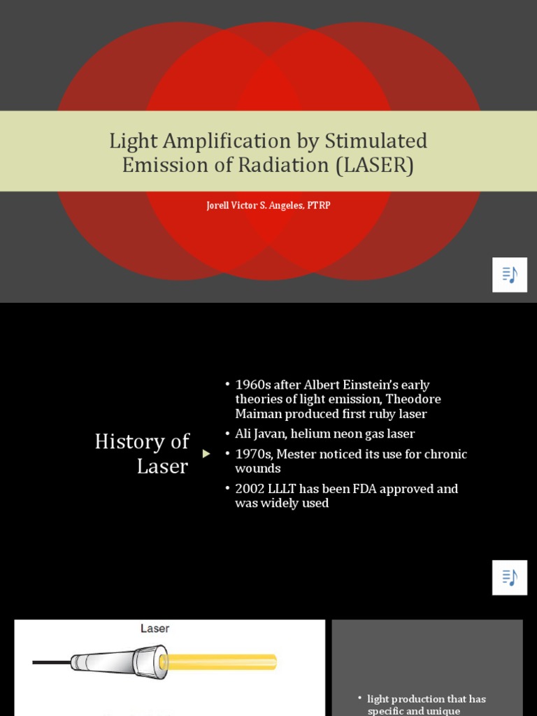 Light Amplification by Stimulated Emission of Radiation (LASER) | PDF ...