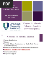 Lecture 9 Material Balance Problems Involving Multiple Units | PDF ...