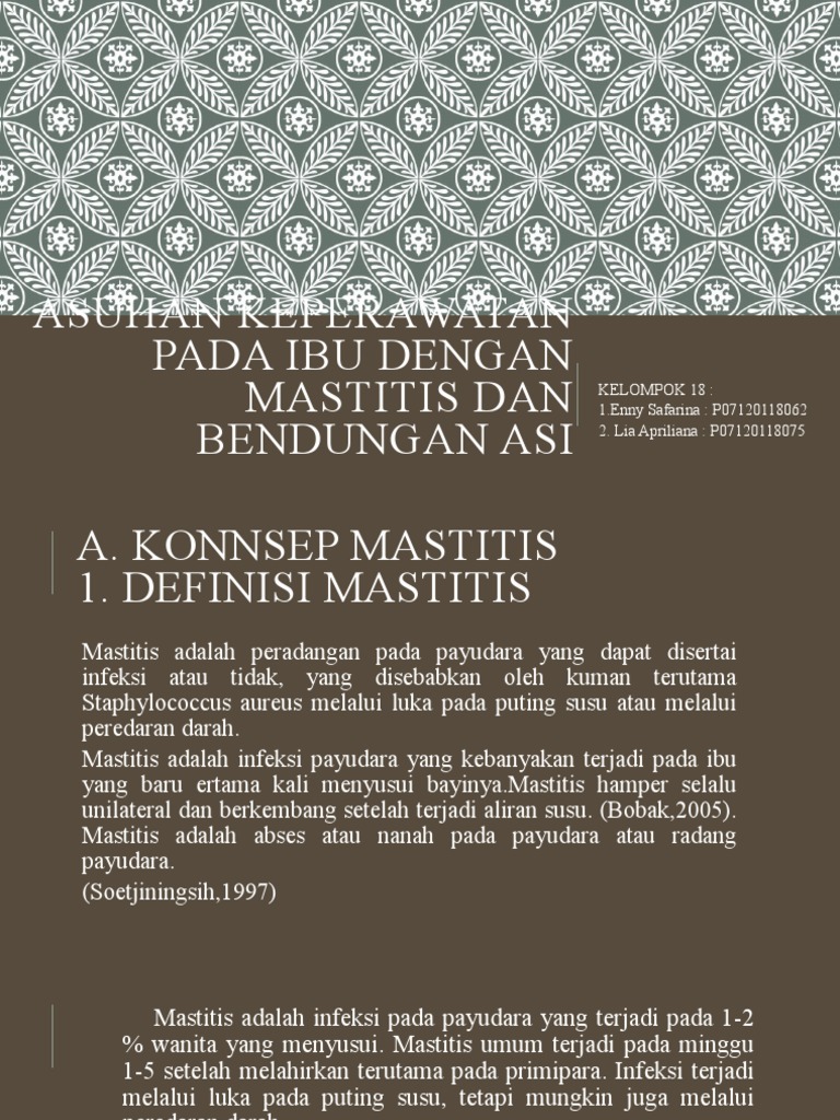 Mastitis Dan Bendungan Asi | PDF