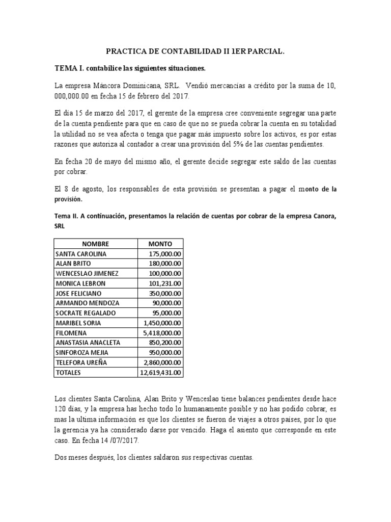 Contabilidad Ii Primer Parcial | PDF | Corporaciones | Contabilidad