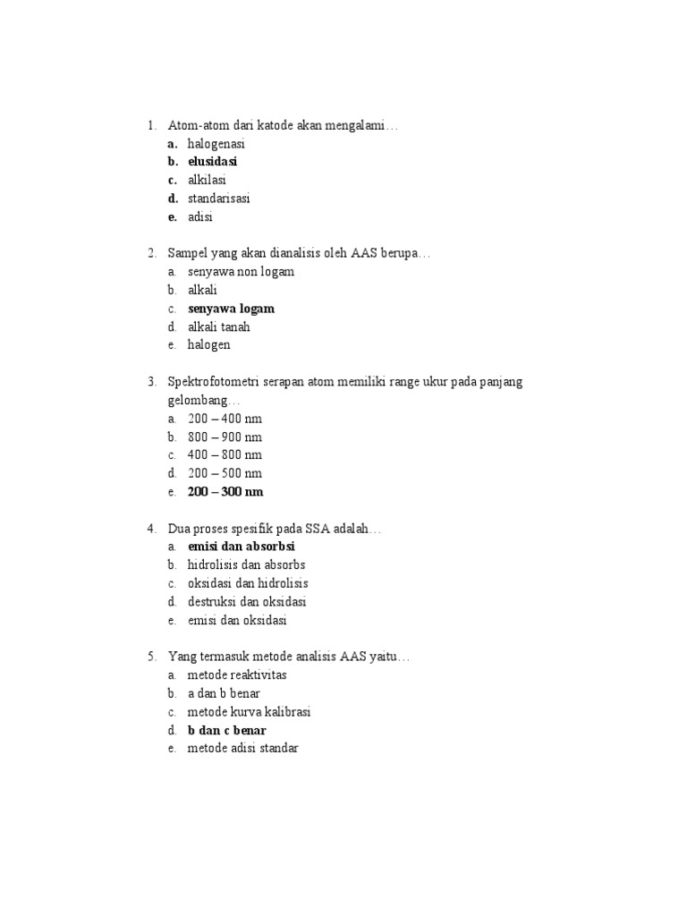 Nida Puspa Dewi-31117127-Soal Spektro Serapan Atom (AAS) | PDF | Griya & Taman | Teknologi ...
