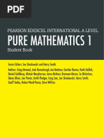 Edexcel IAL Pure Mathematics 1 | PDF