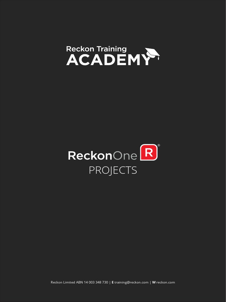 Reckon One - Projects | PDF | Invoice | Business