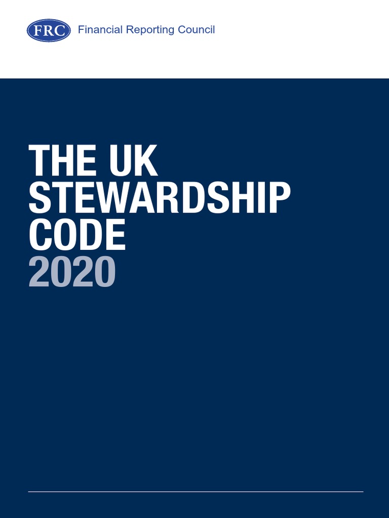 Stewardship Code - Dec 19 Final PDF | PDF | Systemic Risk | Governance