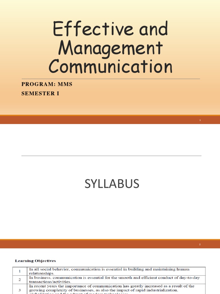 Effective and Management Communication From Module 1 To 5 | PDF | Human ...