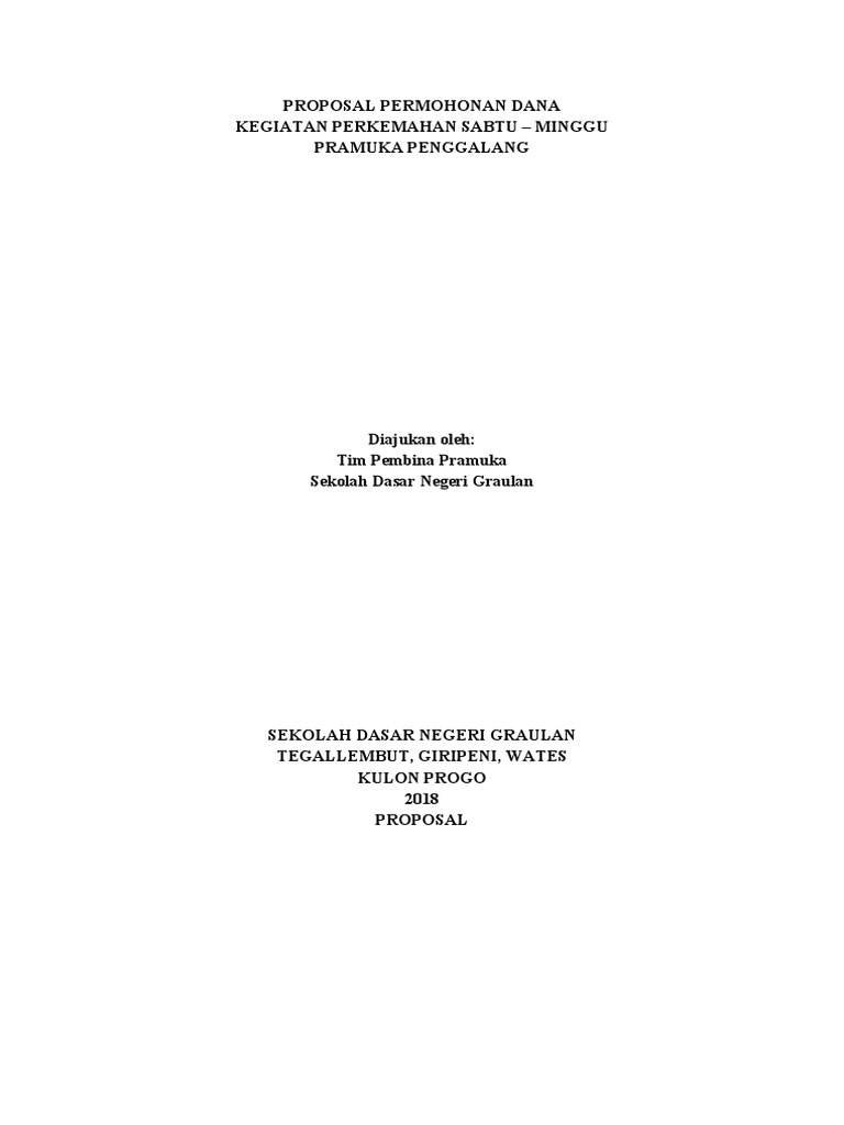 Proposal Persami | PDF