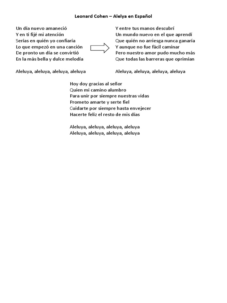 Aleluya en Español | PDF