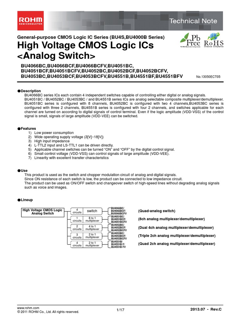 High Voltage Cmos Logic Ics : General-Purpose Cmos Logic Ic Series ...